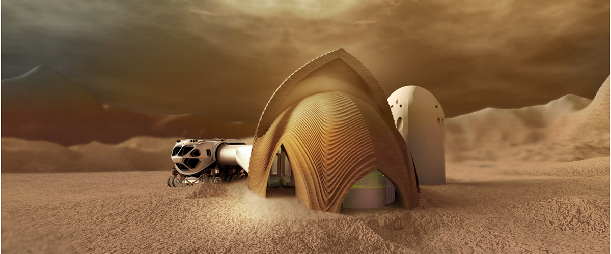 The Mars X-House, a 3D printed habitat by Interwoven