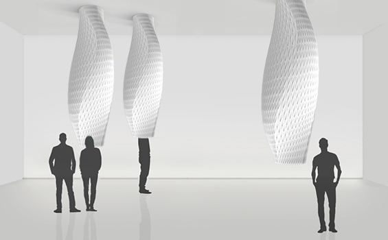 Aura: an interactive, smart textile installation by Interwoven