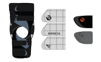Breg CrossRunner™ Soft Knee Brace - Interwoven